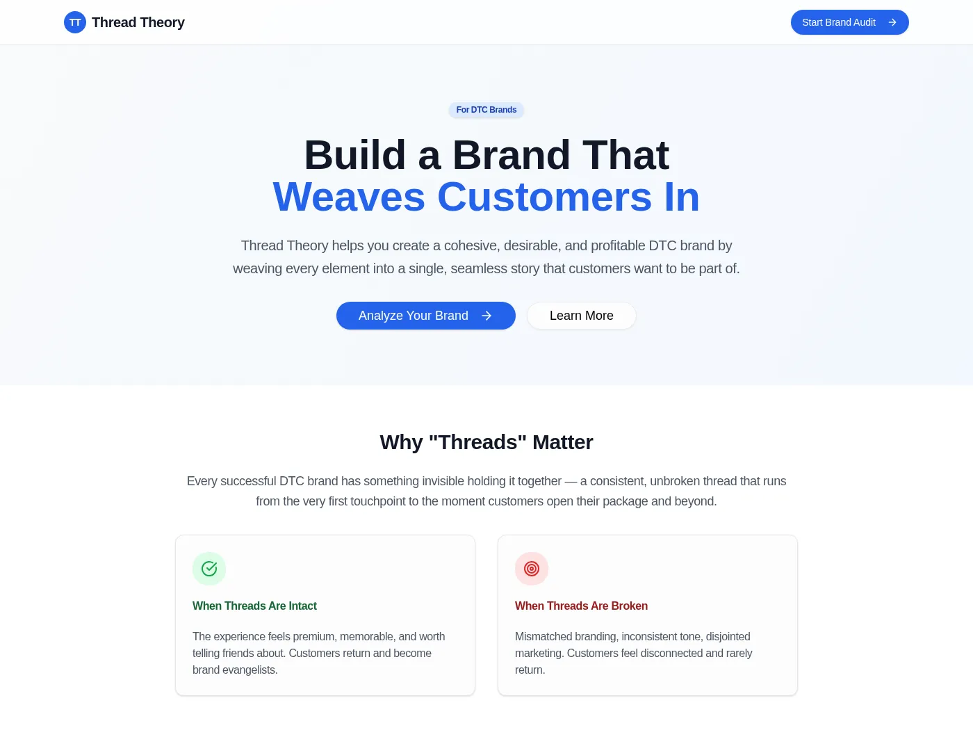 Thread Theory Brand Analyzer