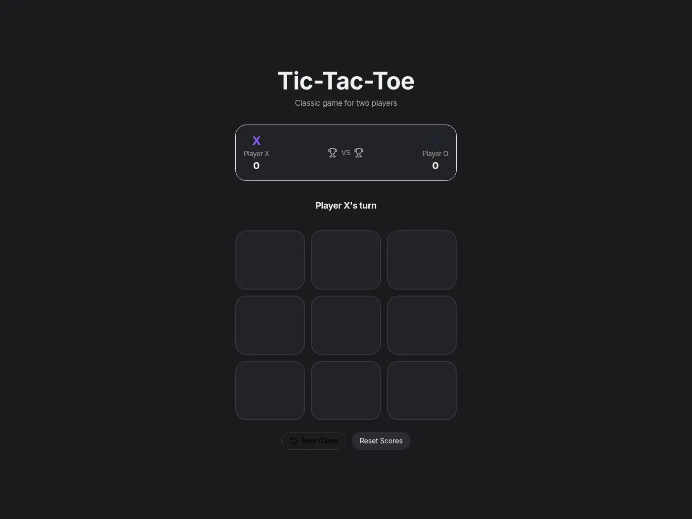 Tic-Tac-Toe Game App
