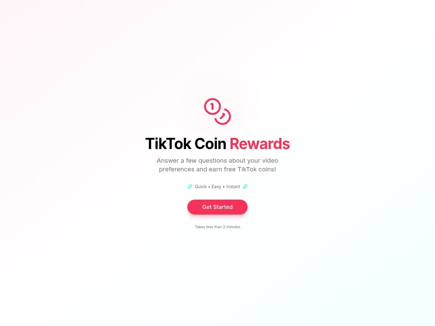 TikTok Coin Rewards Quiz App