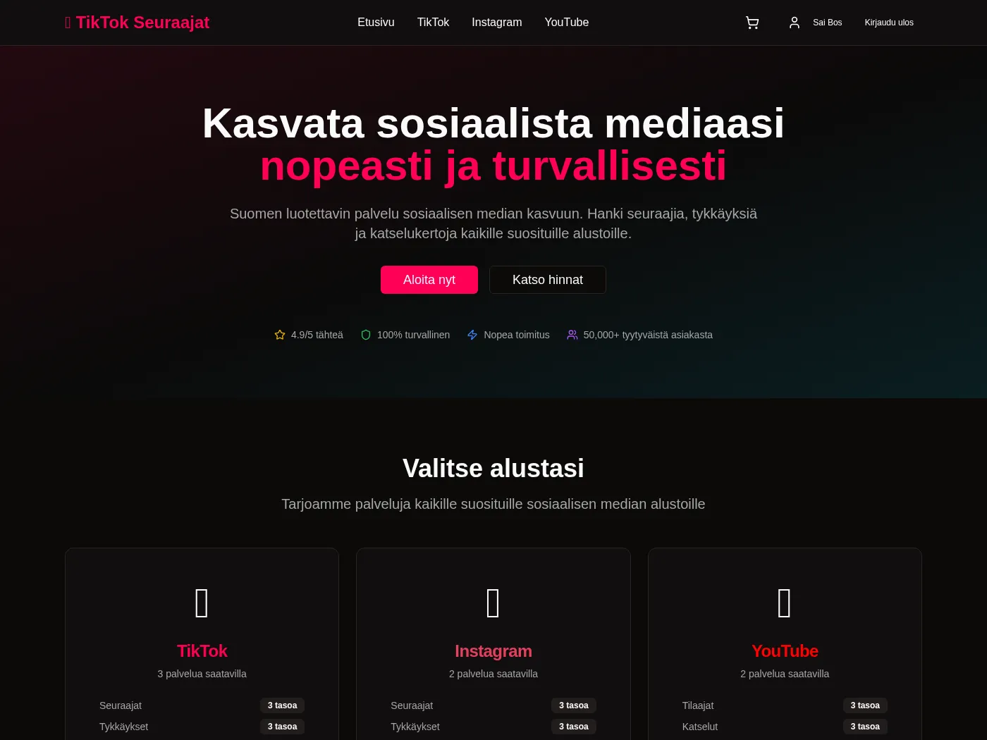 Tiktok Seuraajat - Finnish Social Media Growth Shop