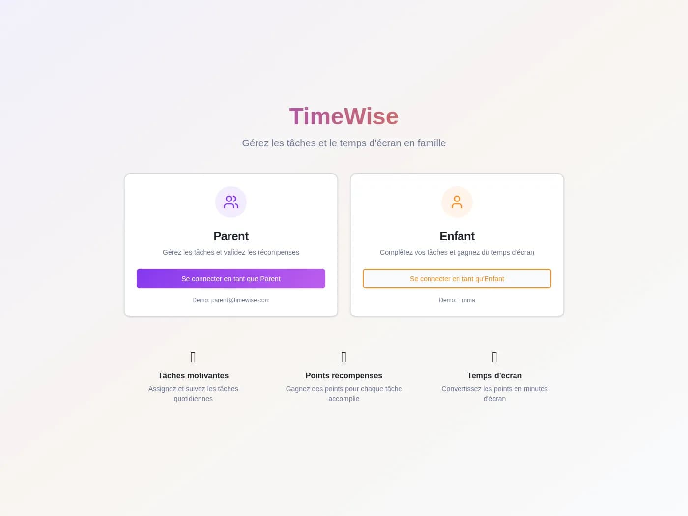 TimeWise: Parent-Child Task & Screen Time Management Web App