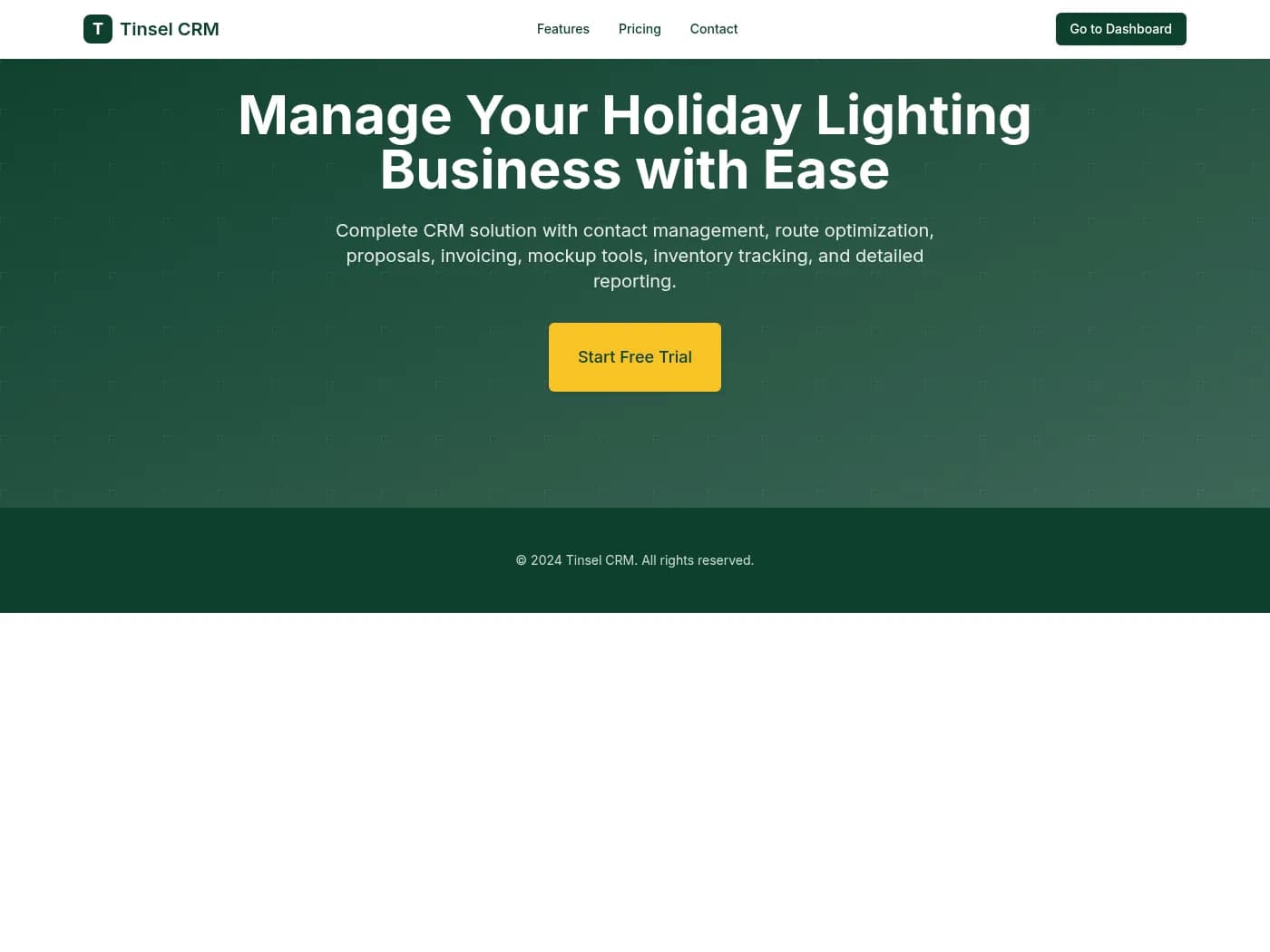 Tinsel CRM App Clone