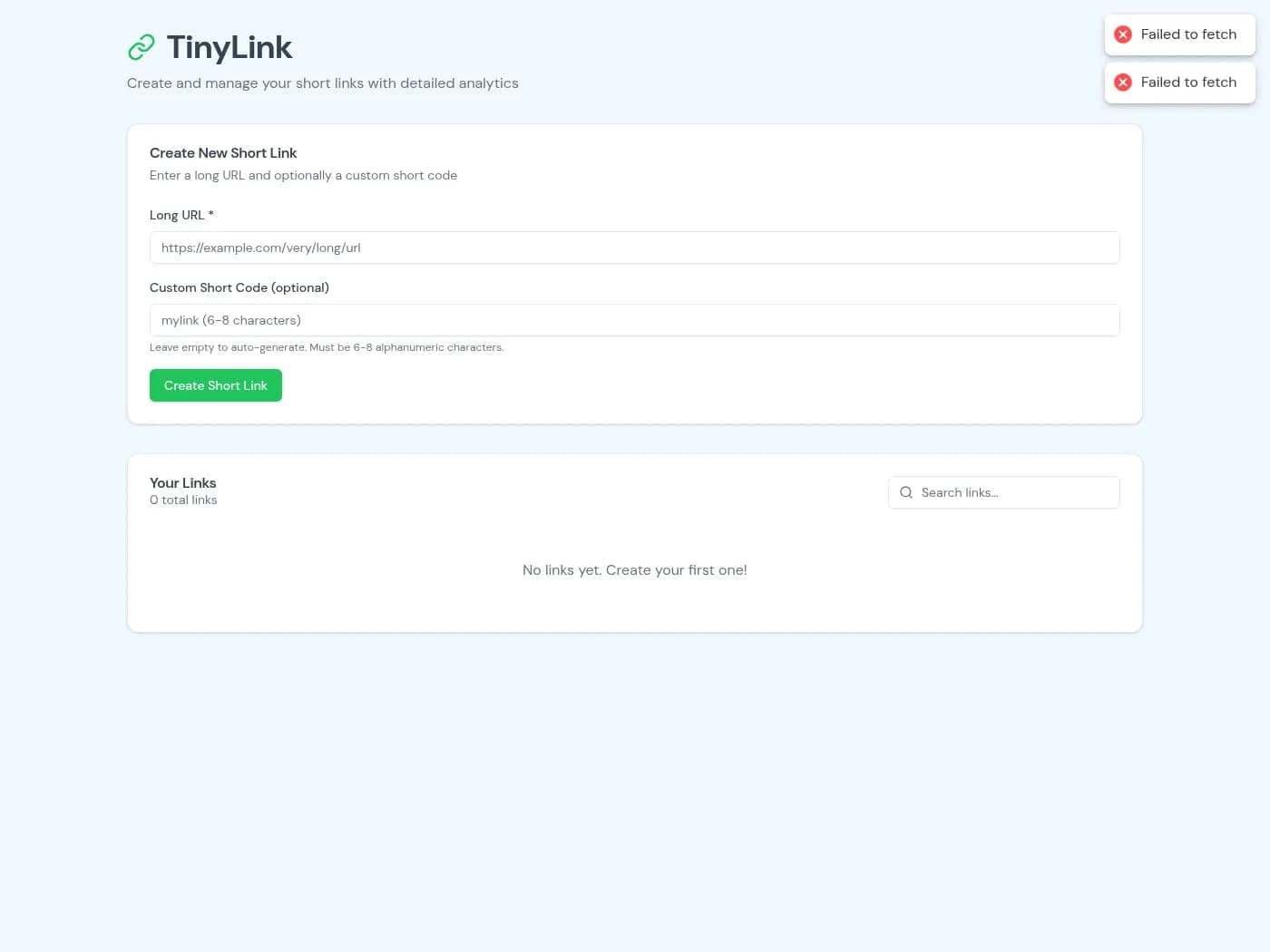 TinyLink: Production-Ready URL Shortener with Next.js 14, PostgreSQL, Prisma, Tailwind CSS