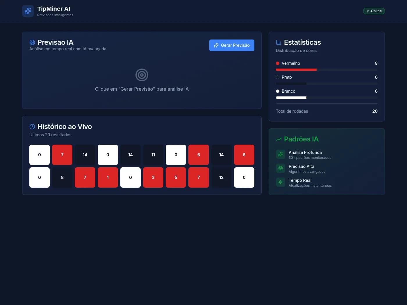 TipMiner AI - Plataforma de Previsões Inteligentes