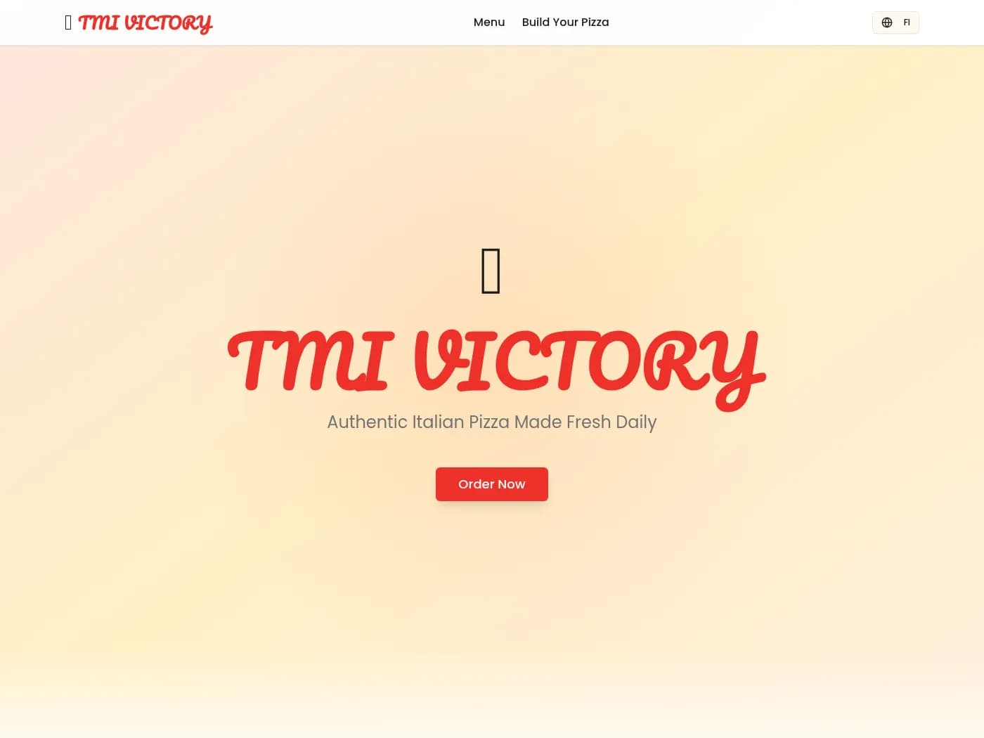 TMI Victory Pizzeria Online Ordering App