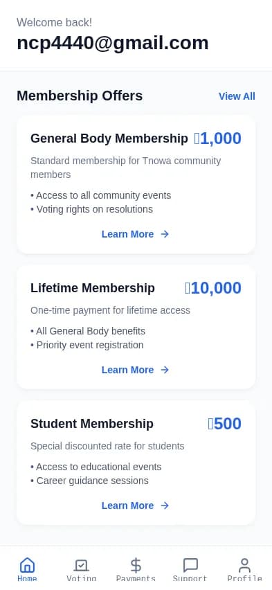 Tnowa Connect Member App