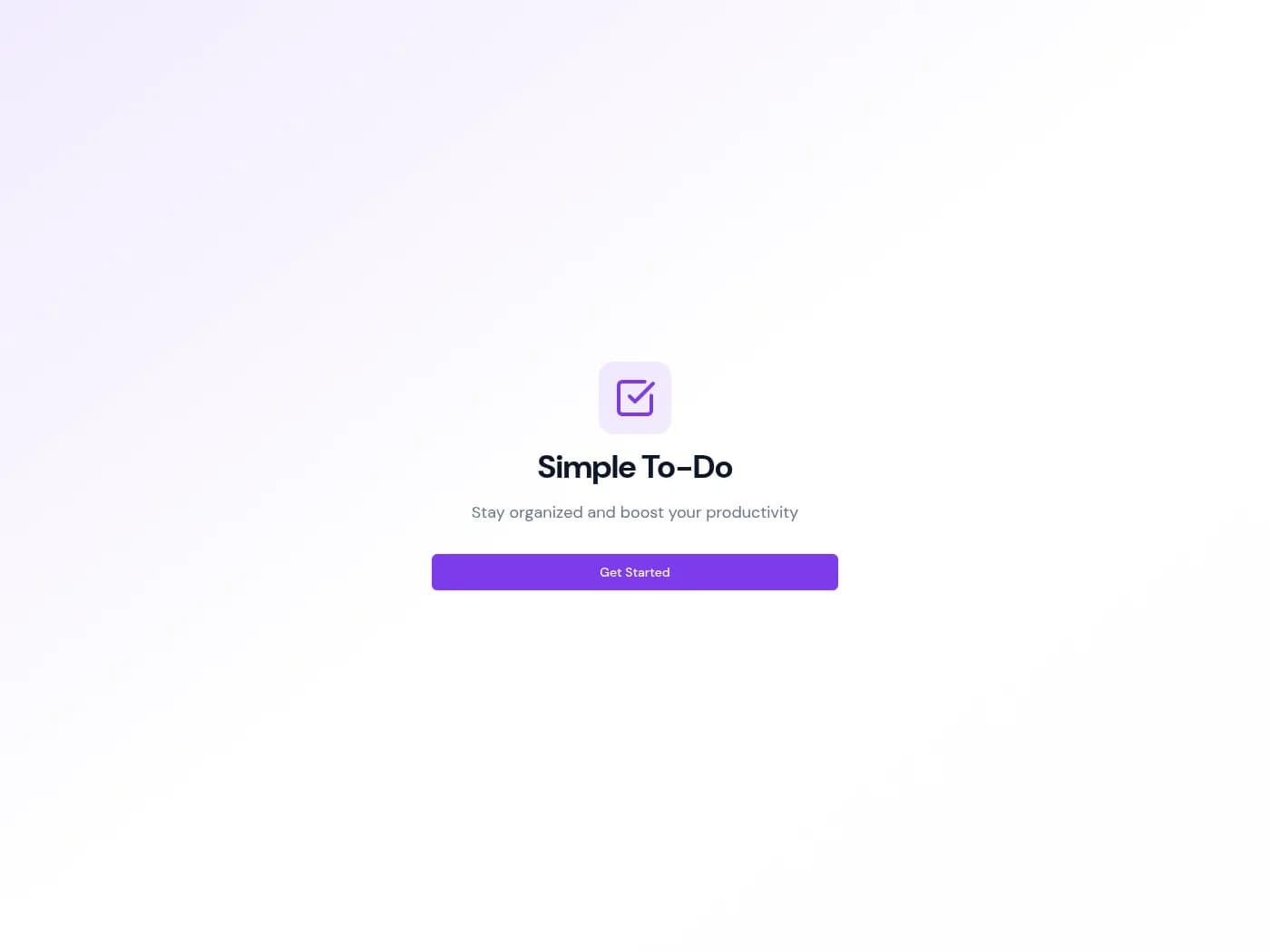 Simple To-Do App