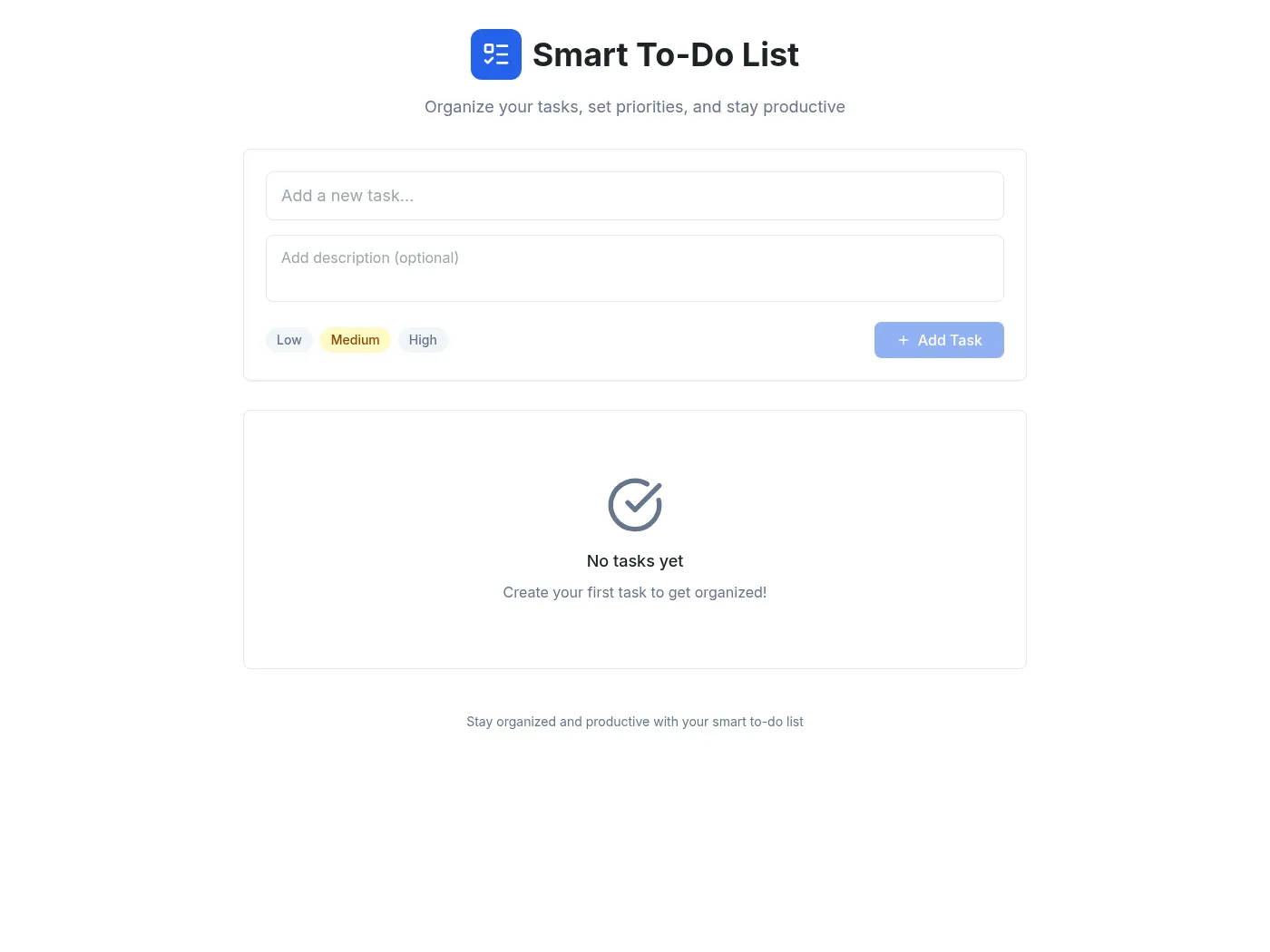 Smart To-Do List Manager