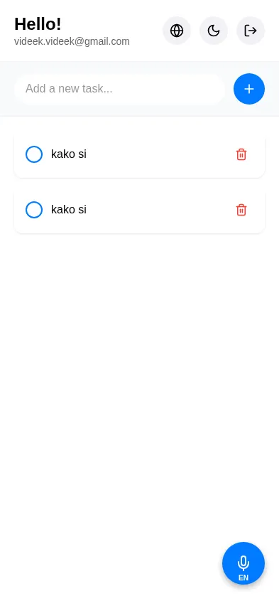 To Your Voice: Voice-Driven Mobile Task Manager