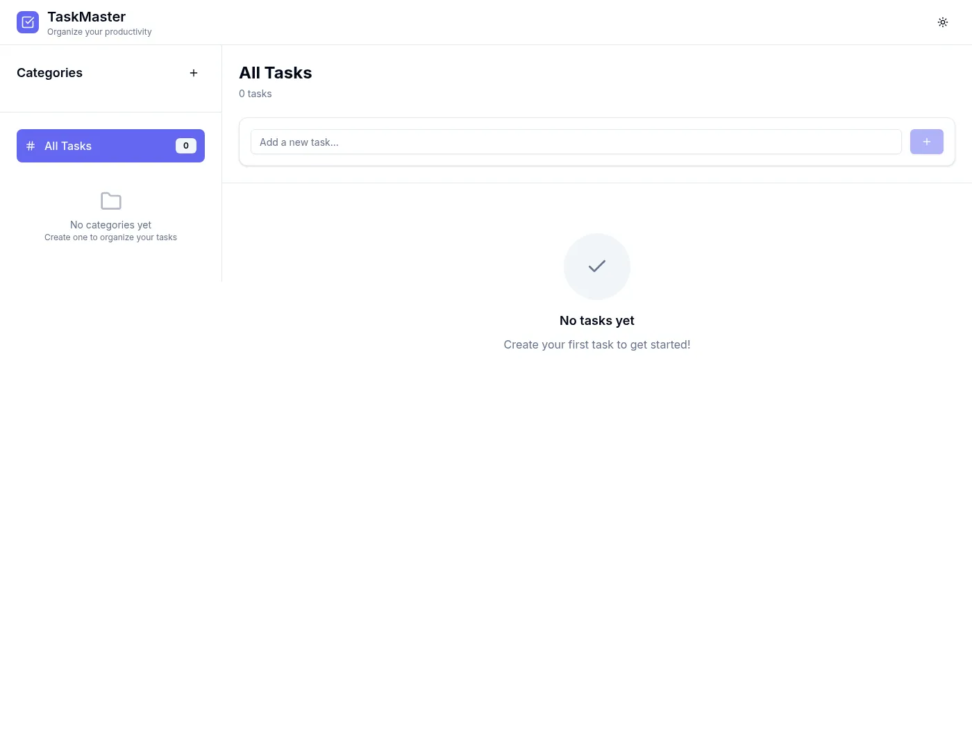 TaskMaster: To-Do List with Categories & Dark Theme