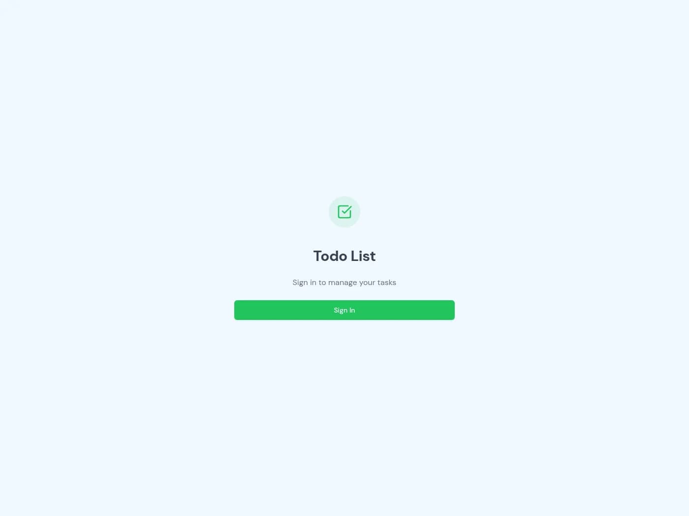 Todo List Web App