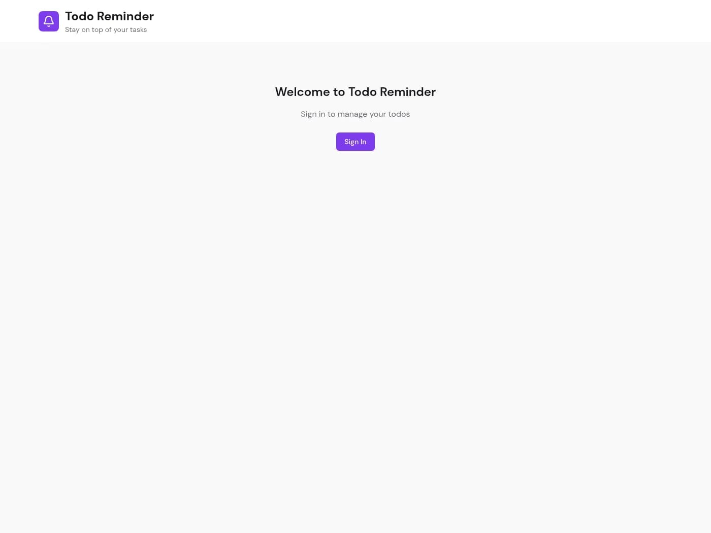 Todo Reminder App