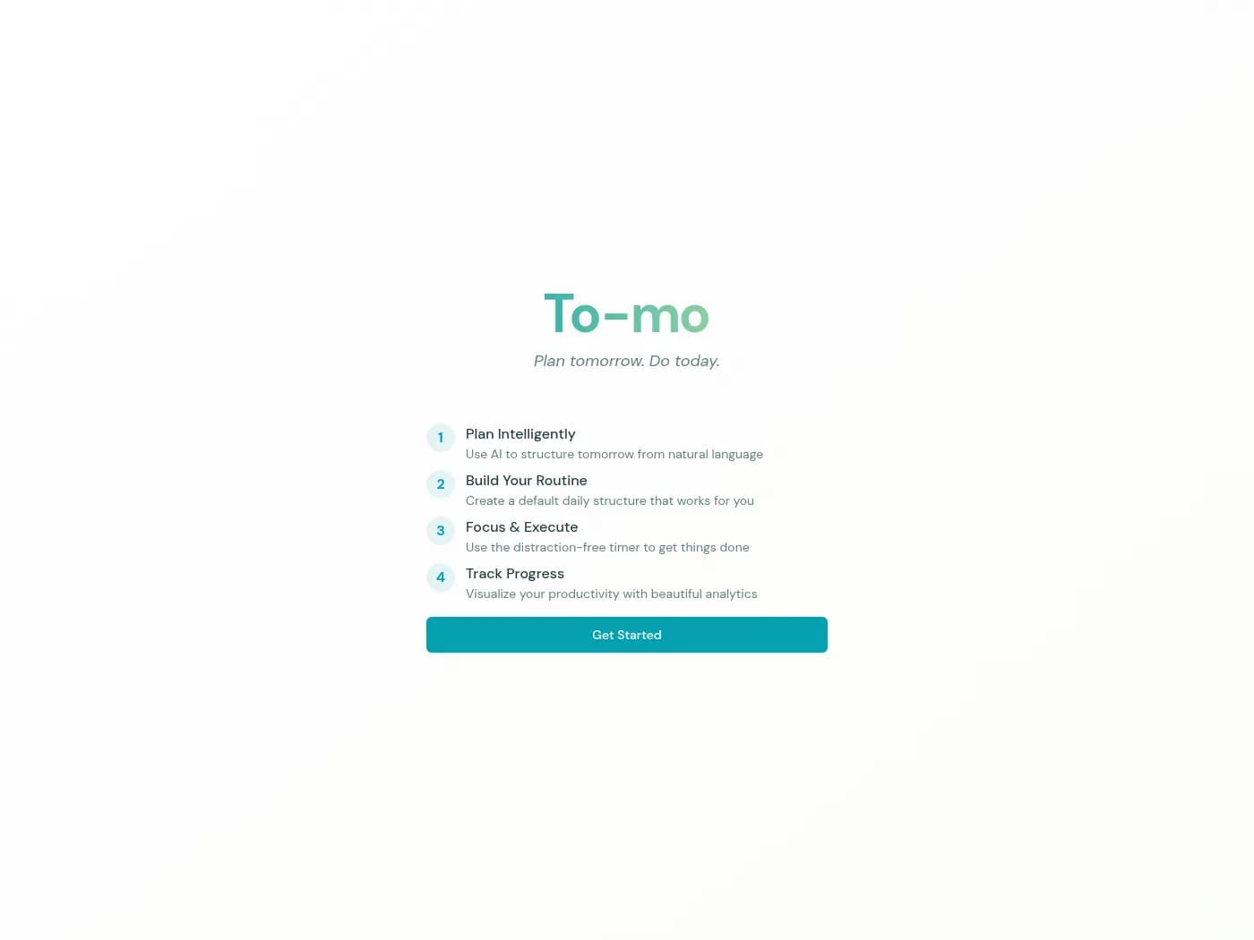 To-mo Productivity App