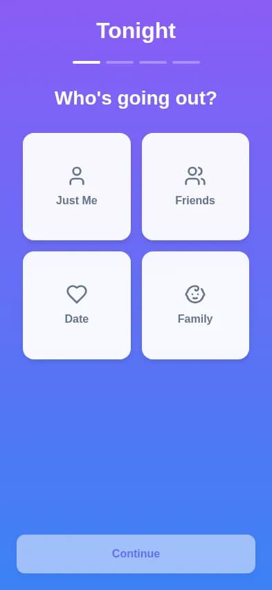 Tonight – Social AI-Powered Evening Planner