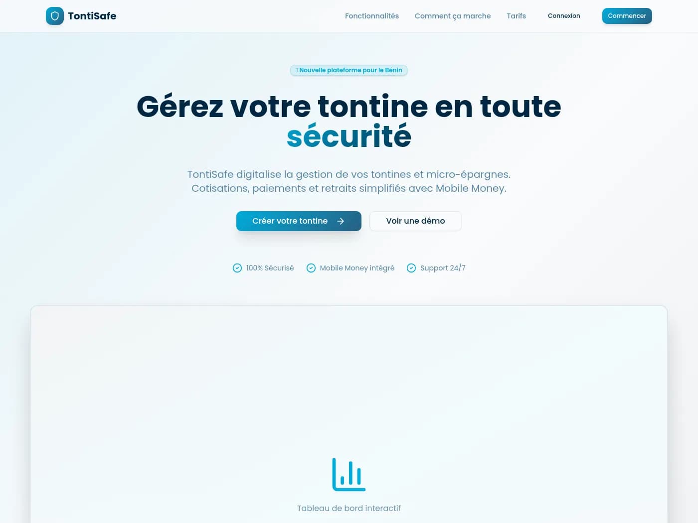 TontiSafe — Secure Digital Platform for Tontines & Micro-Savings in Benin