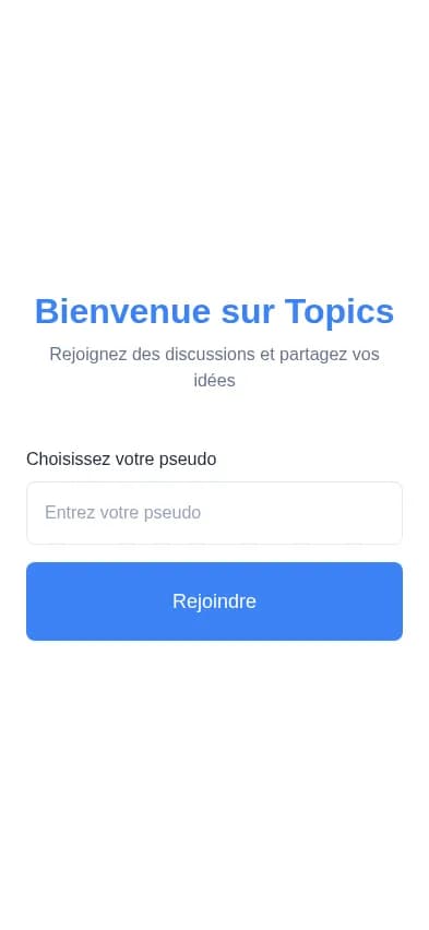 Topics: Mobile Discussion Boards with Real-time Notifications