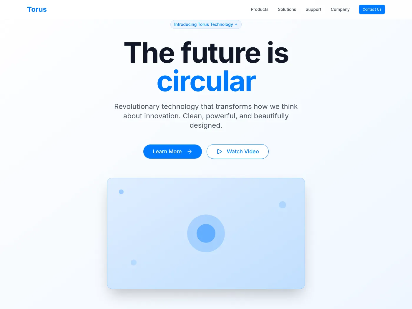 Torus Technology Modern Web Redesign