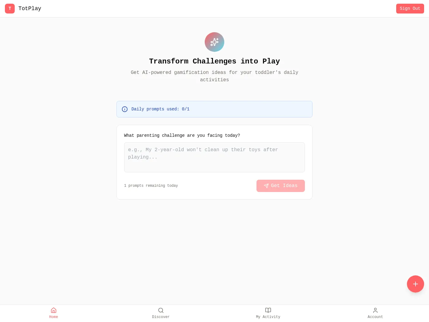 TotPlay: Gamified Parenting AI Companion for Toddlers