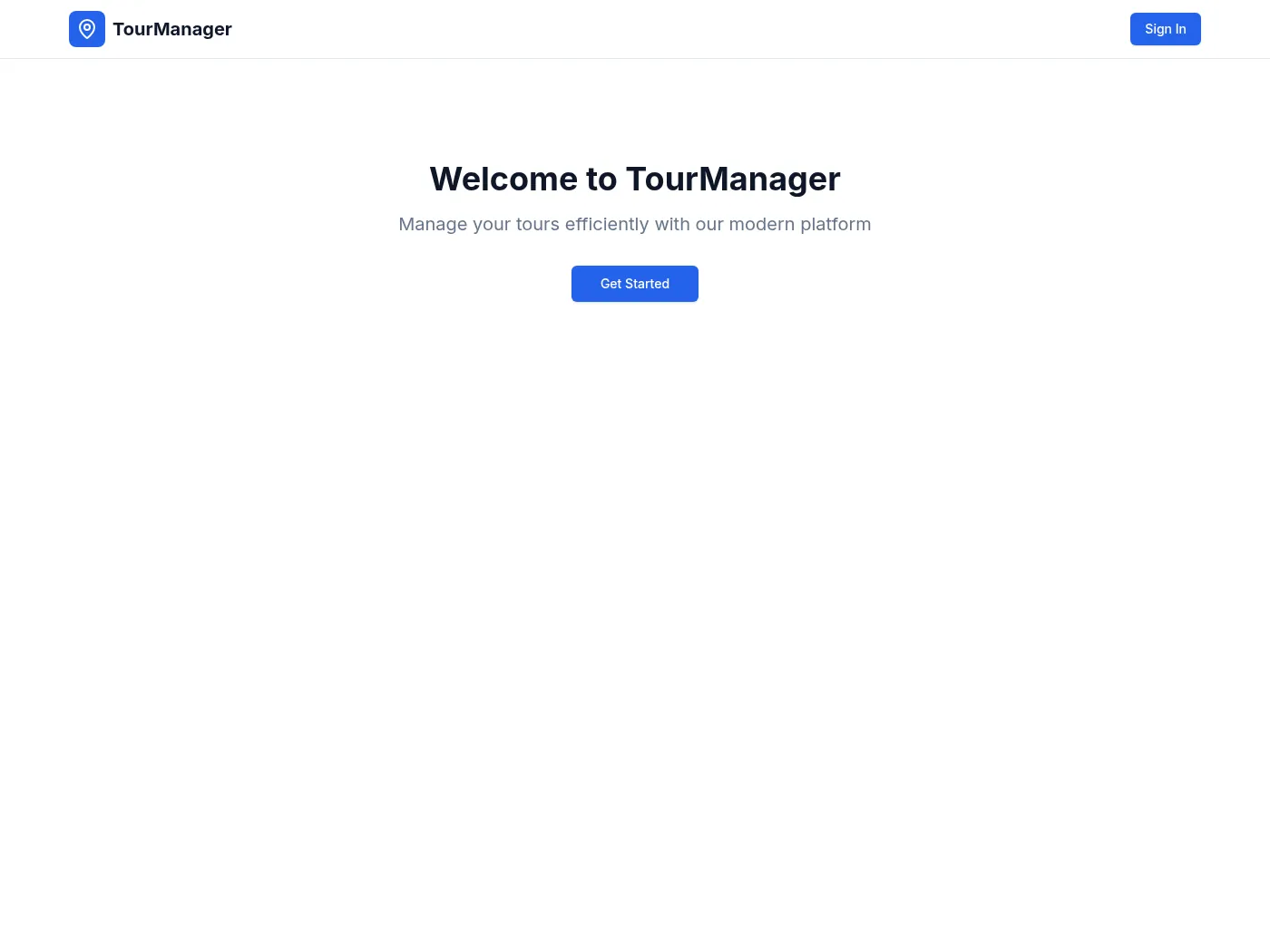 Tour Management Website