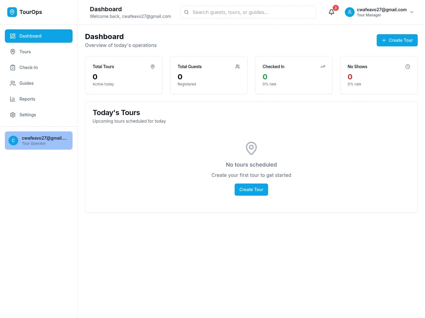 TourOps Check-In: Streamlined Tour Guest & Guide Management Web App (PWA) for Operators