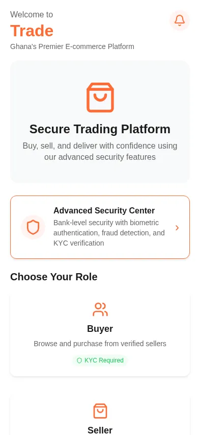 Trade: Ghanaian E-commerce Mobile Marketplace