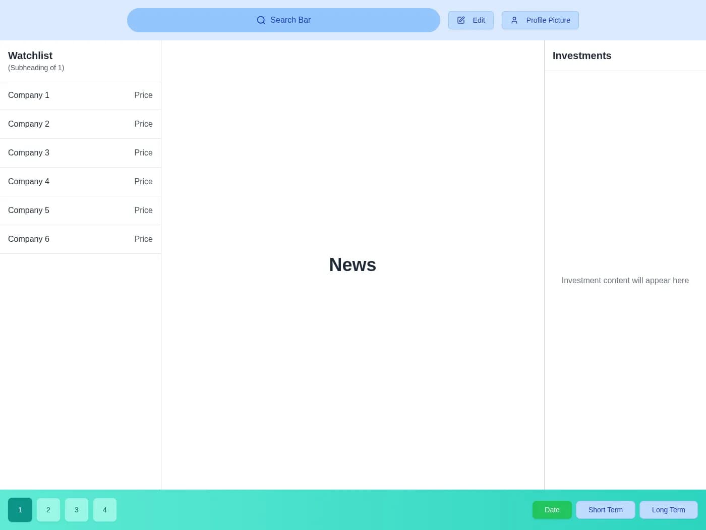 TradeFlow: Interactive Trading Platform Mockup