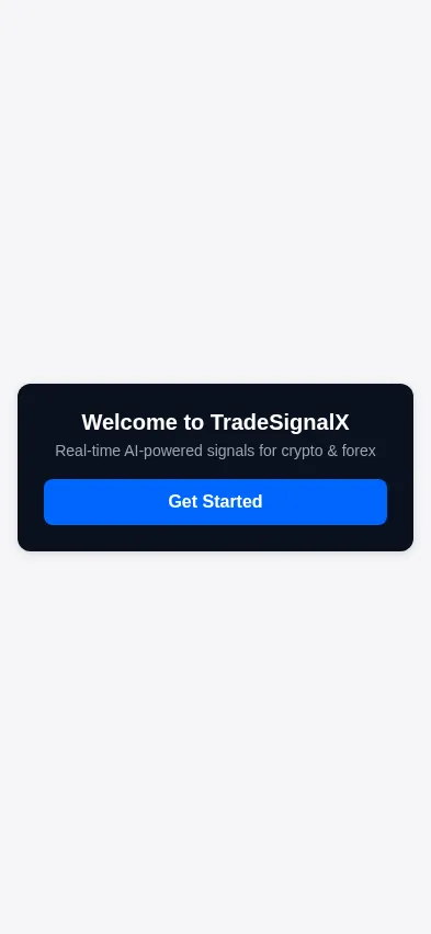 TradeSignalX: Real-Time AI-Powered Crypto & Forex Signal App