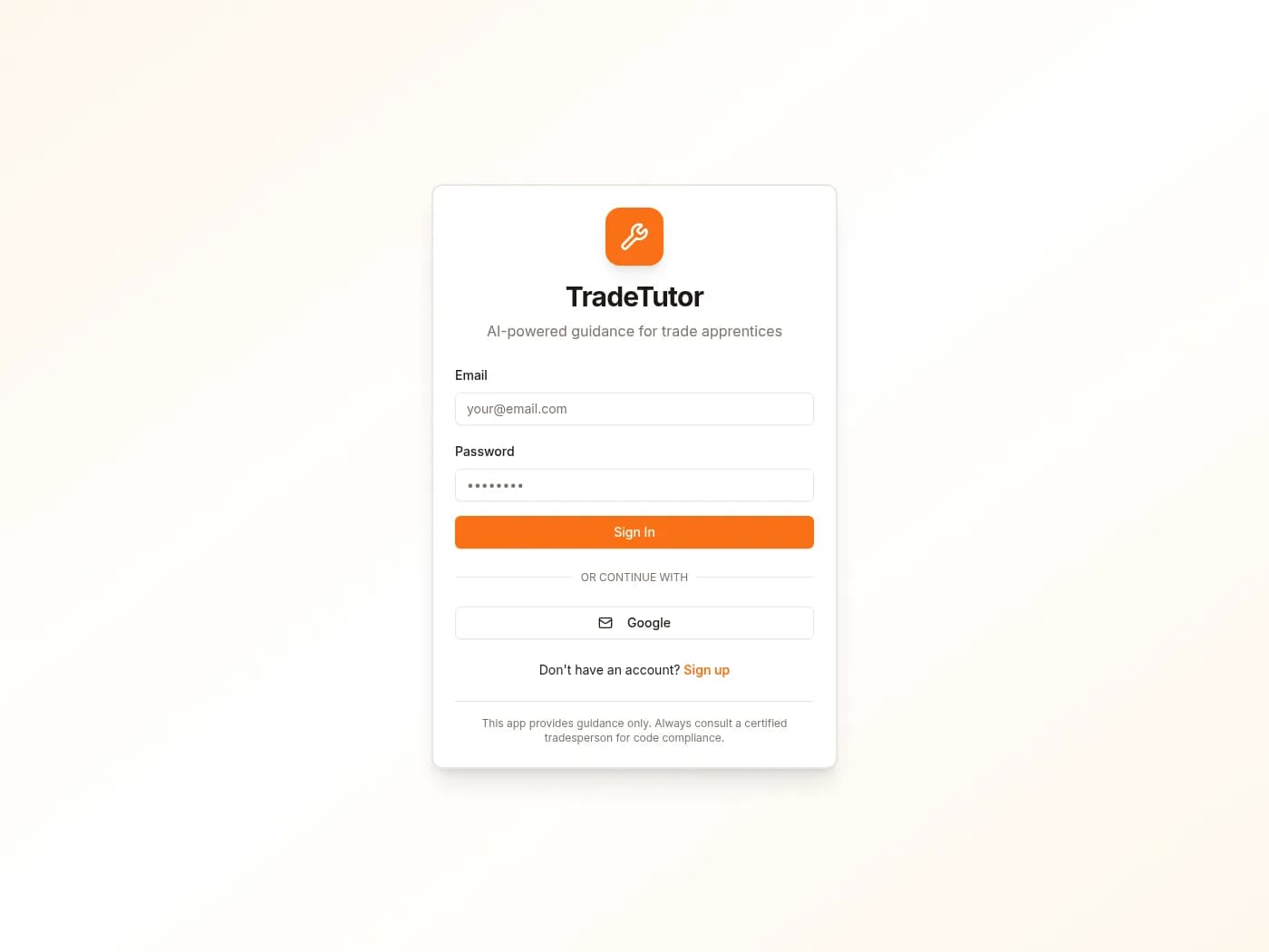 TradeTutor: AI-Powered Guidance App for Trade Apprentices