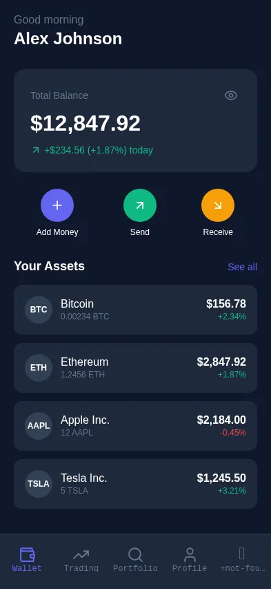 TradeView Mobile: Beautiful Trading App