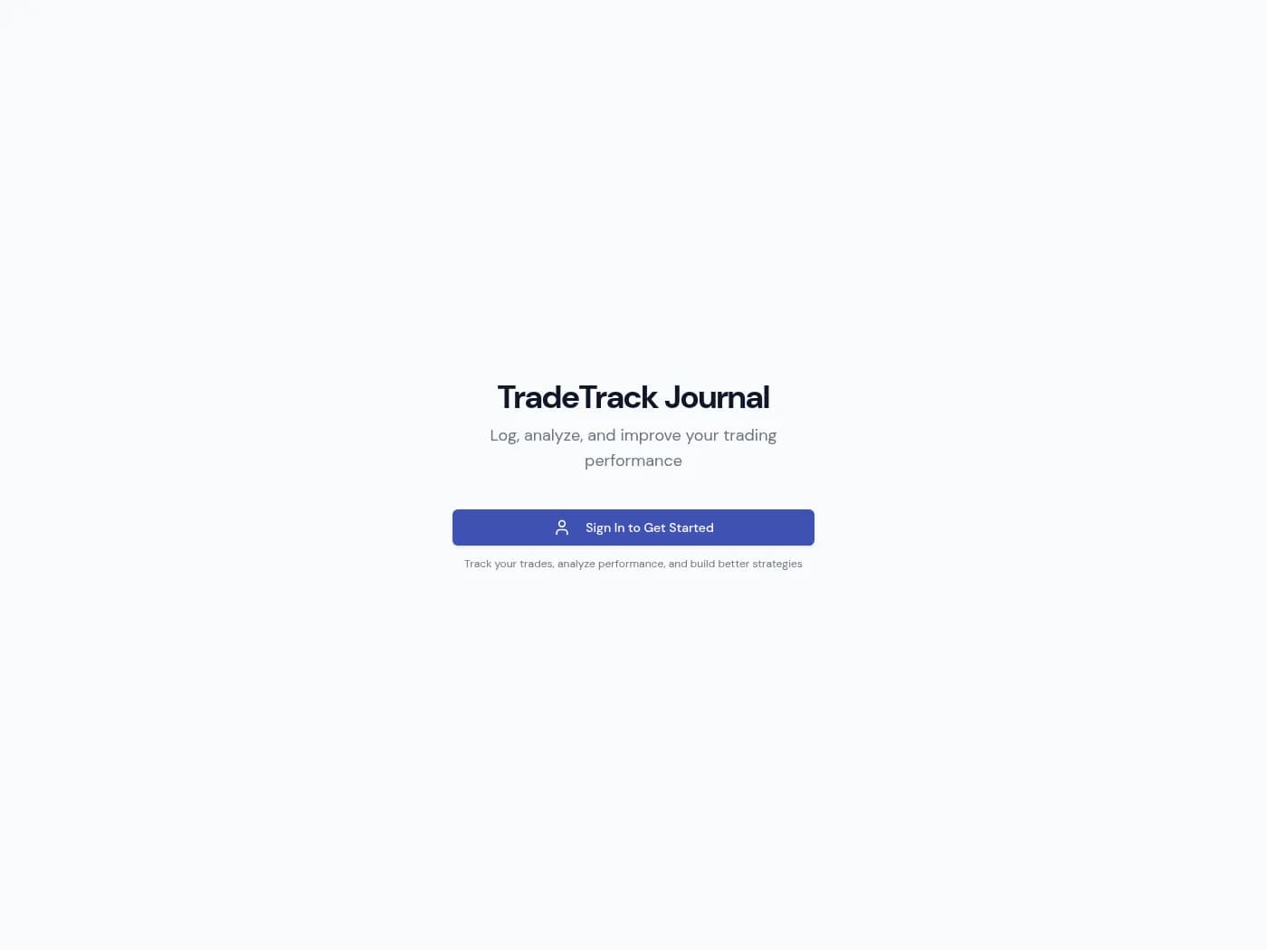 TradeTrack Journal