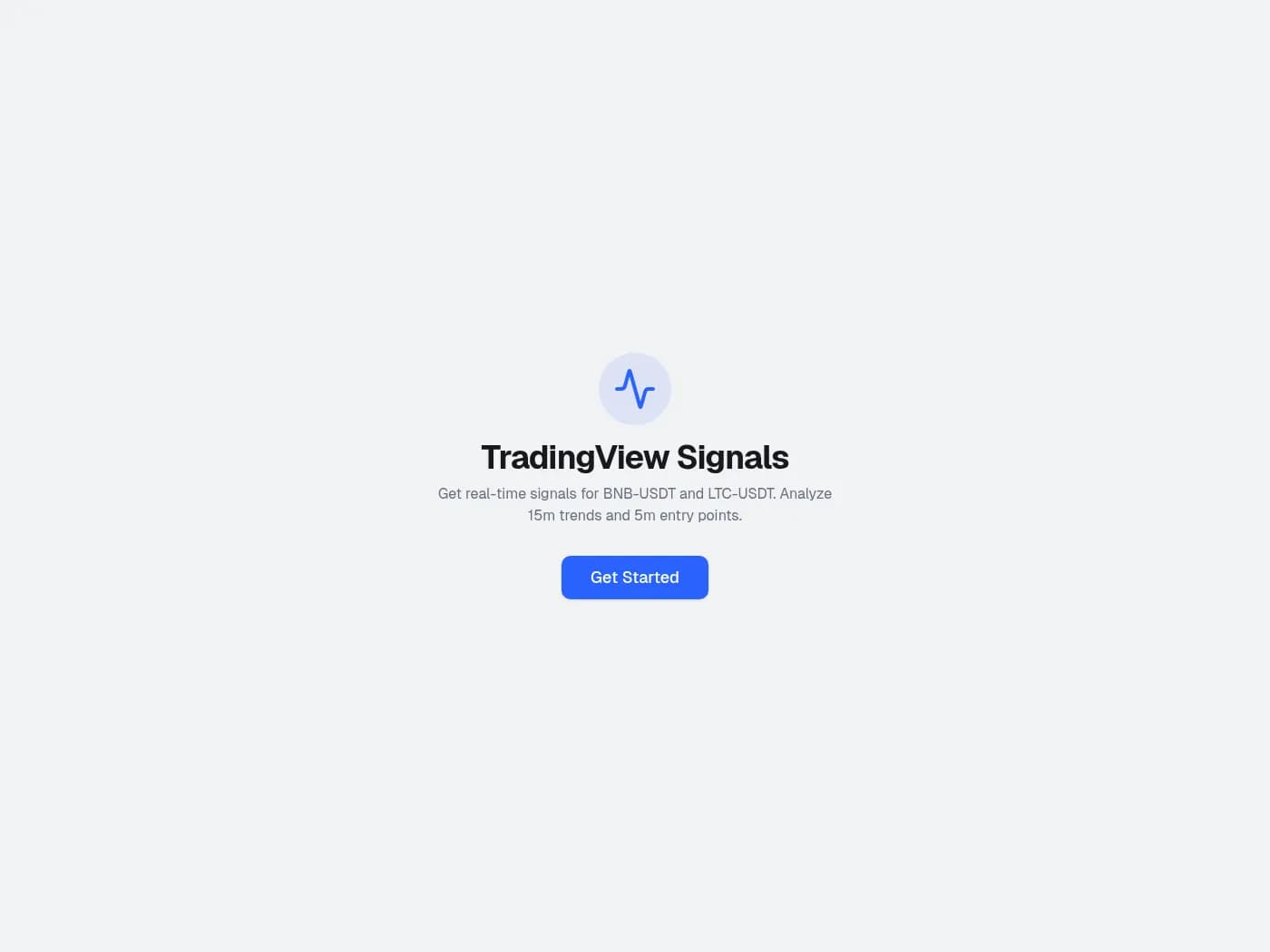 TradingView Signals App