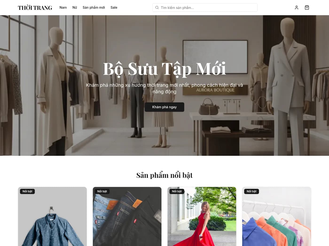 Trang Web Bán Quần Áo Thời Trang