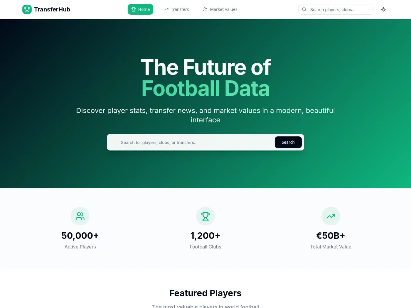 Transfermarkt Redesign
