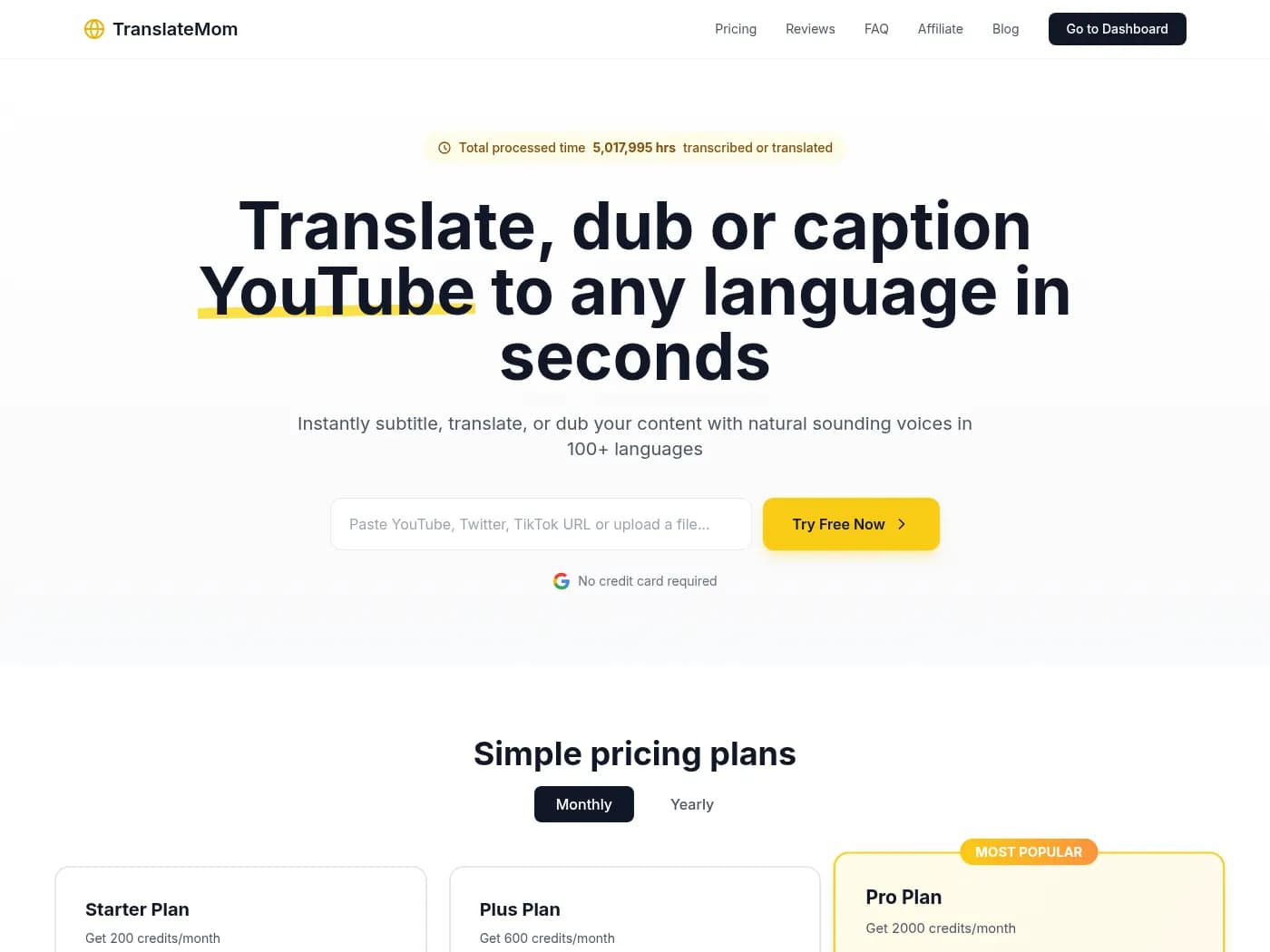 Translate.mom Clone
