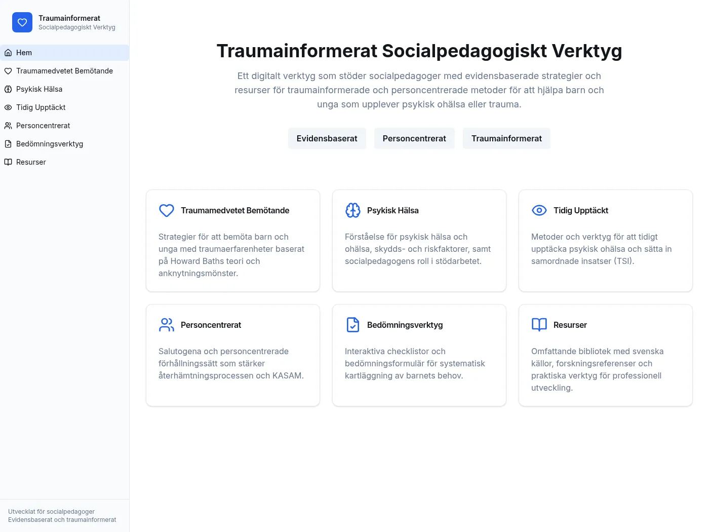 Trauma-Informed Social Pedagogy Toolkit
