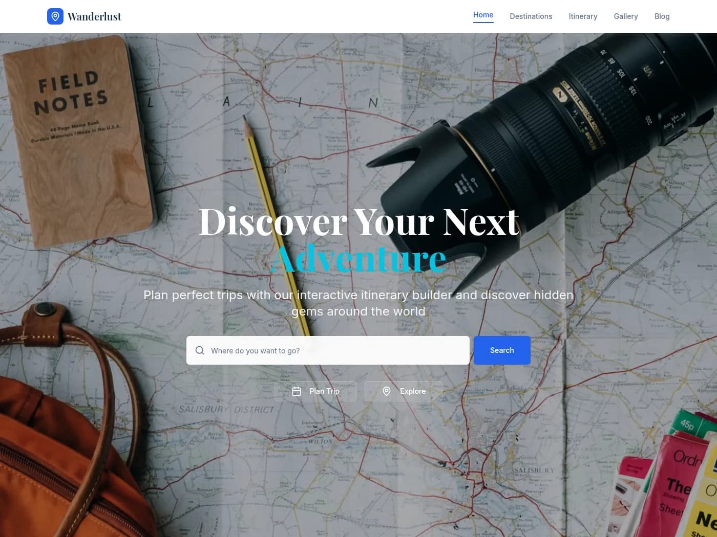 Travel Blog with Dynamic Itinerary Planner