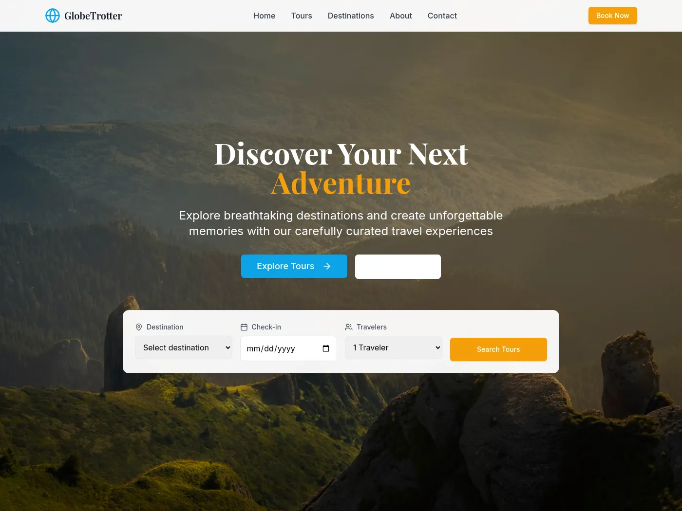 GlobeTrotter Travel Company Website