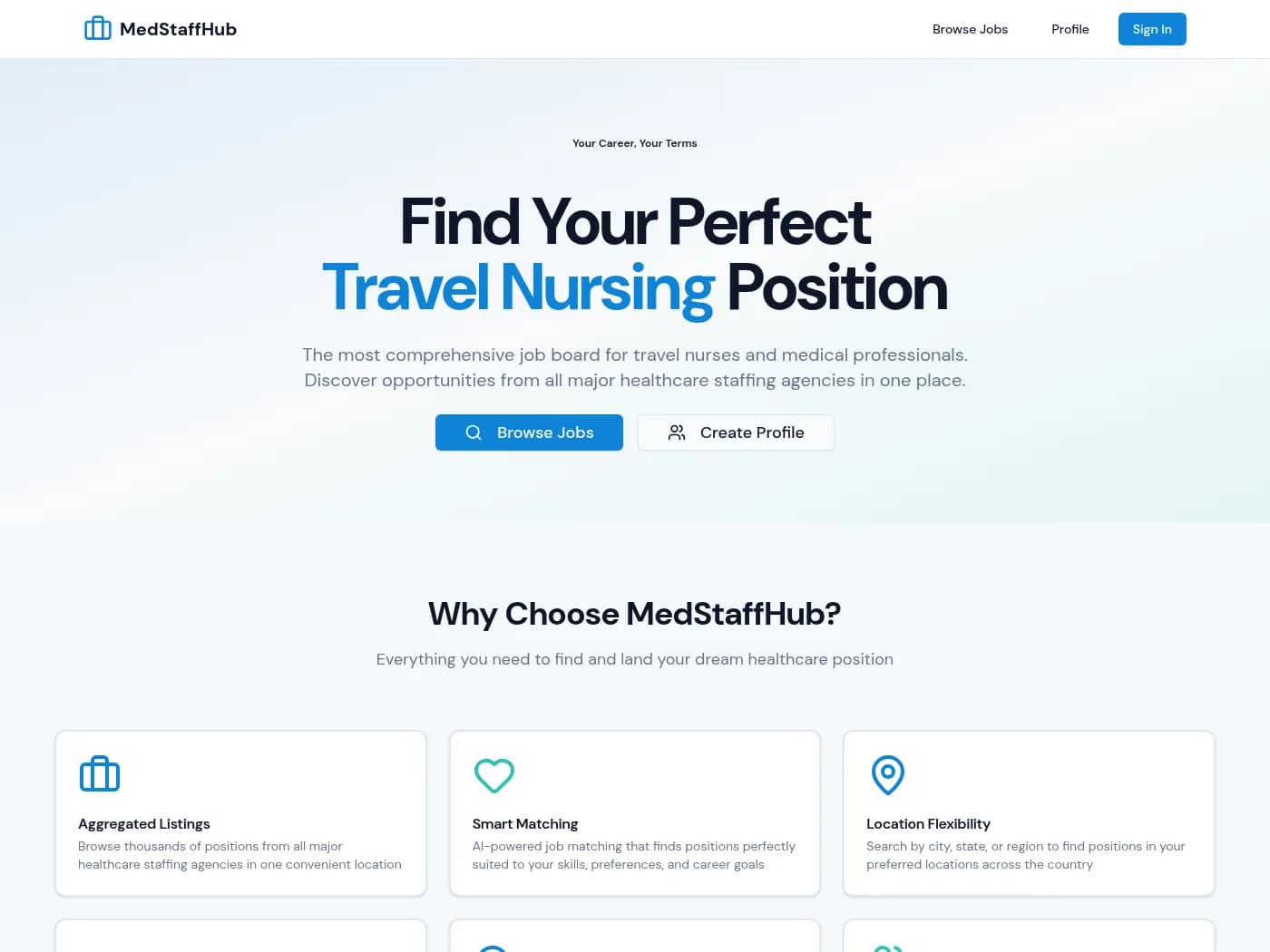 Travel Nurse & Medical Professional Job Hub