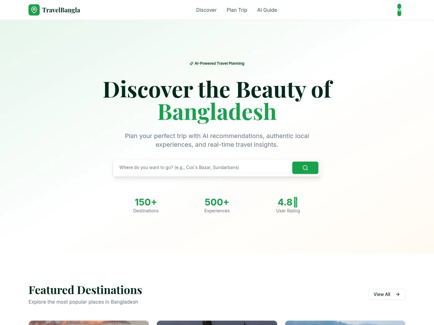 TravelBangla: Smart Travel Planner for Bangladesh