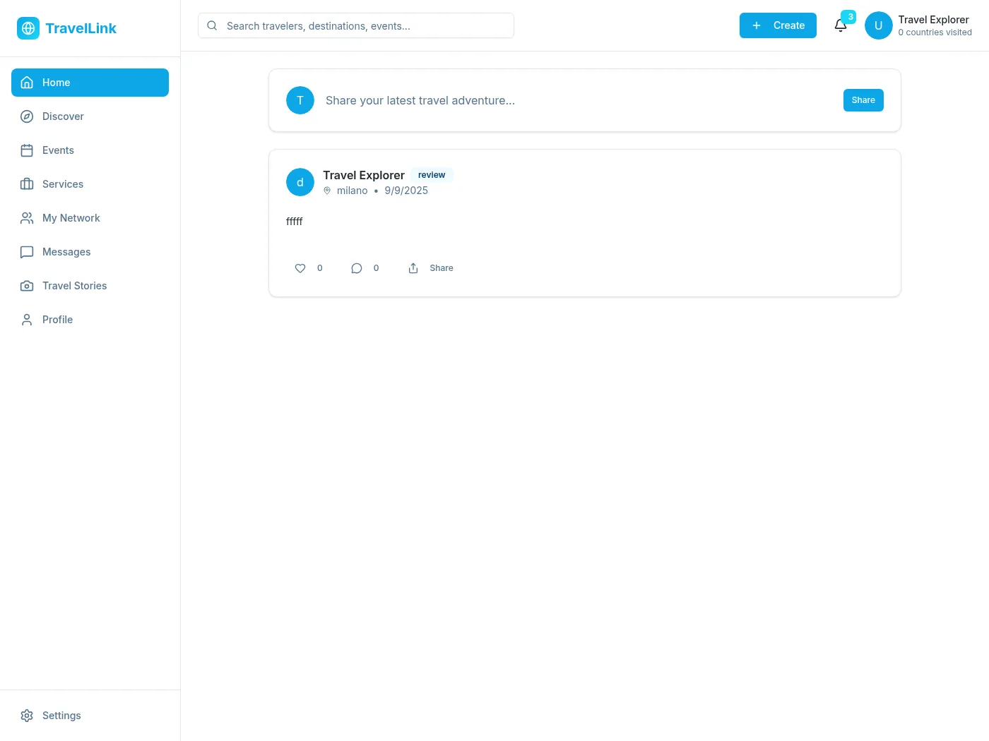 TravelLink: Social Network for Travelers