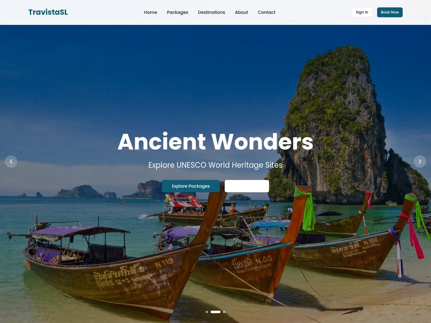 TravistaSL Website & Admin Panel Clone
