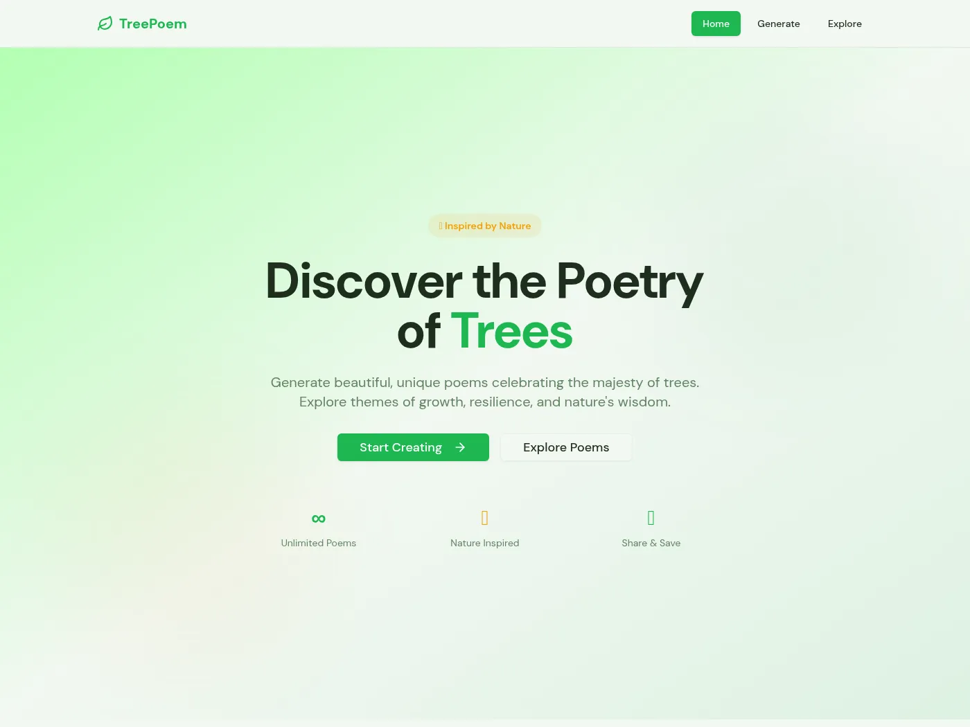 Tree Poem Generator