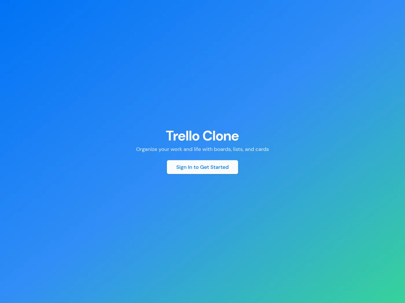 Trello Board Clone by allan