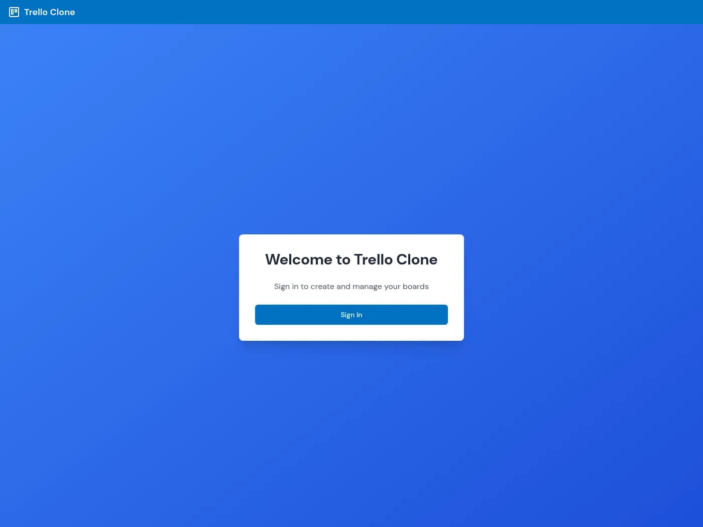 Trello Workflow Board Clone