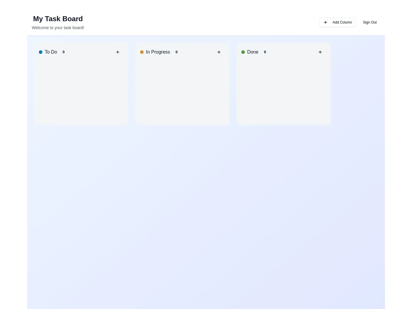 Trello-Style Task Board with Supabase