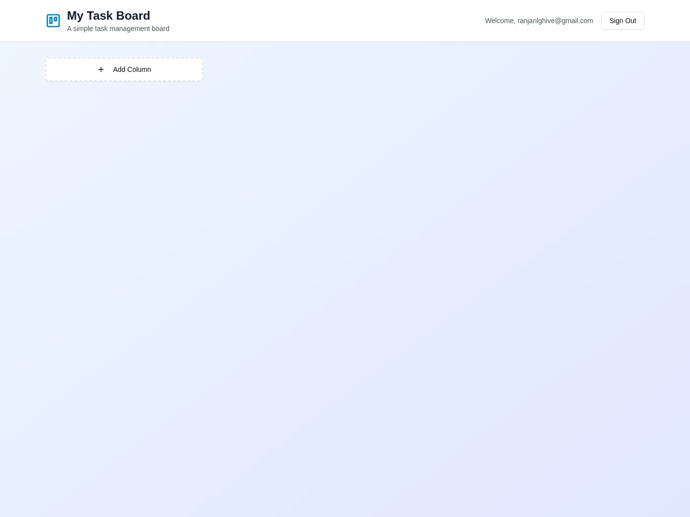 Trello-Style Task Board with Supabase