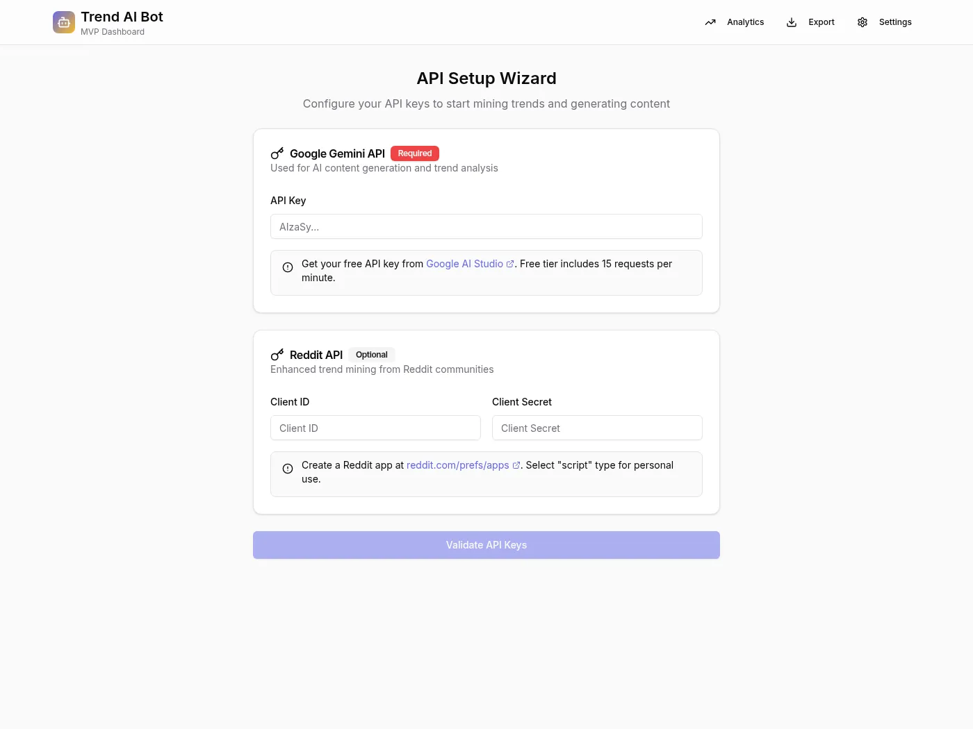 Trend AI Bot MVP: Automated Trend Mining & Content Generation Notebook