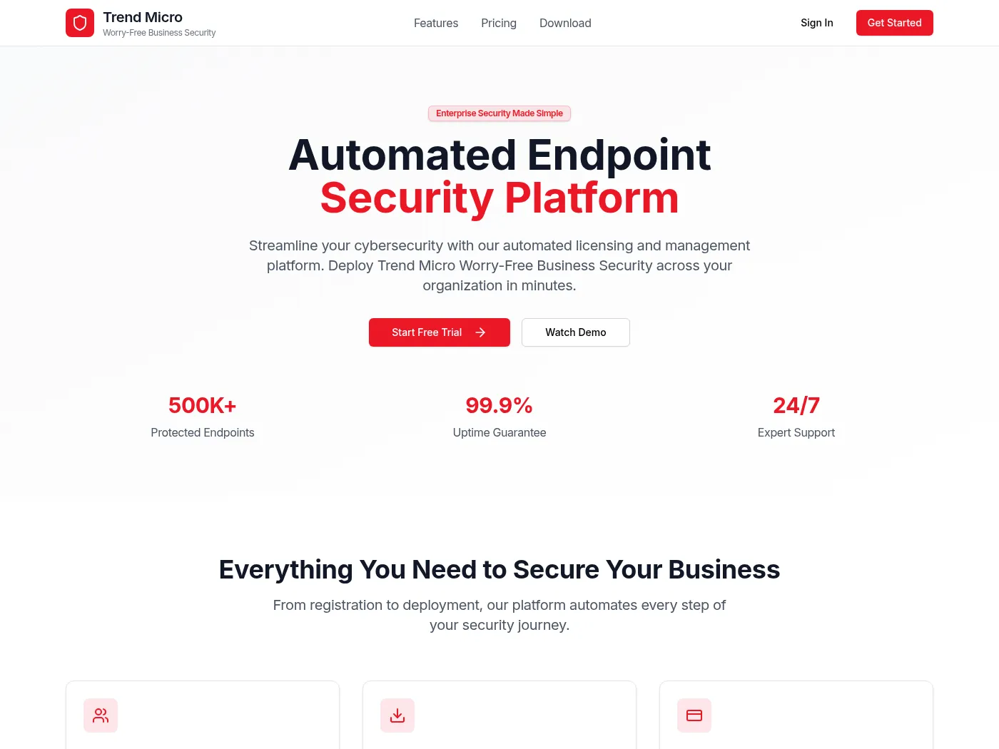 Trend Micro Worry-Free License Automation & Sales Platform