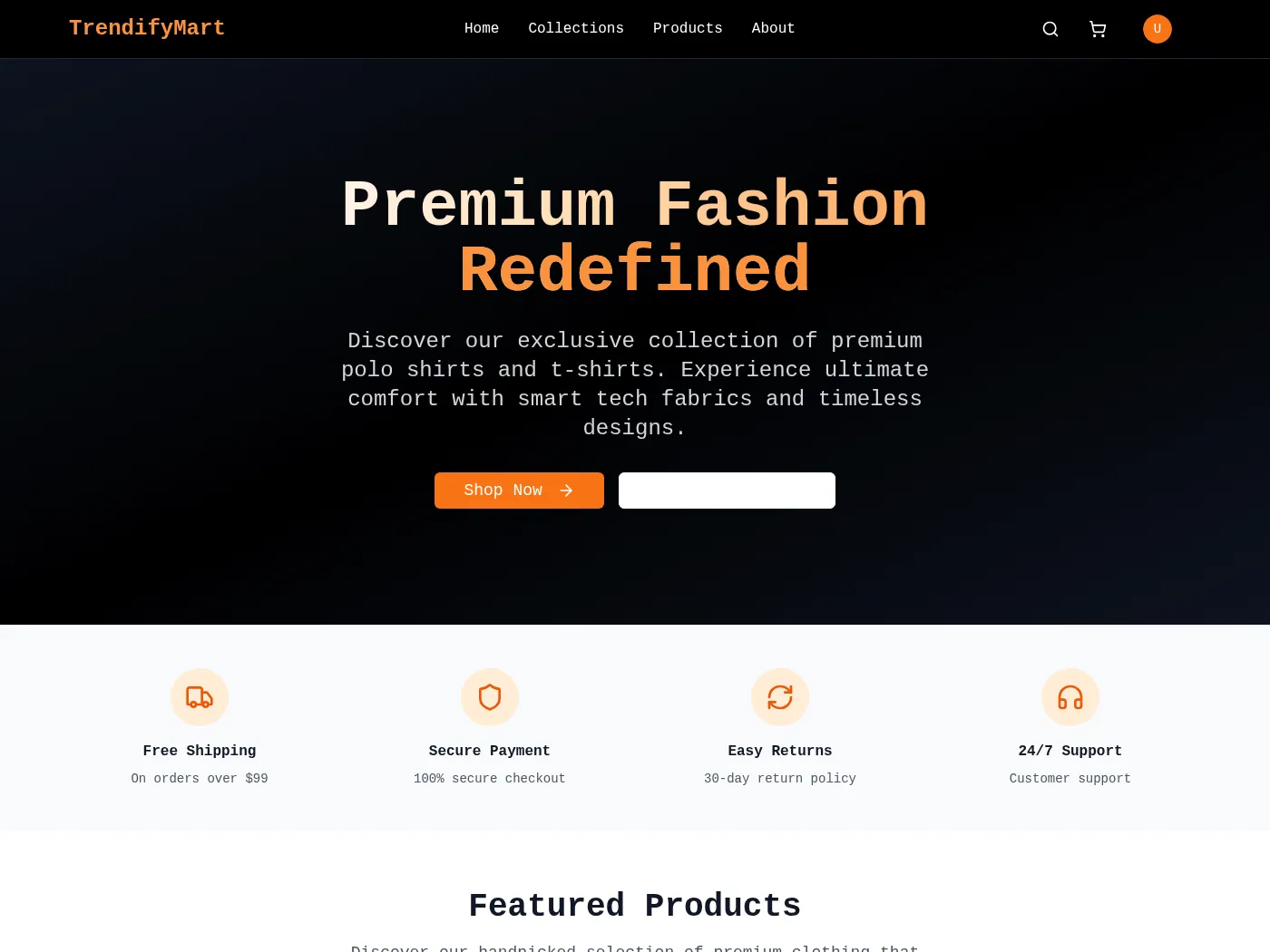 Trendify Mart E-commerce Platform