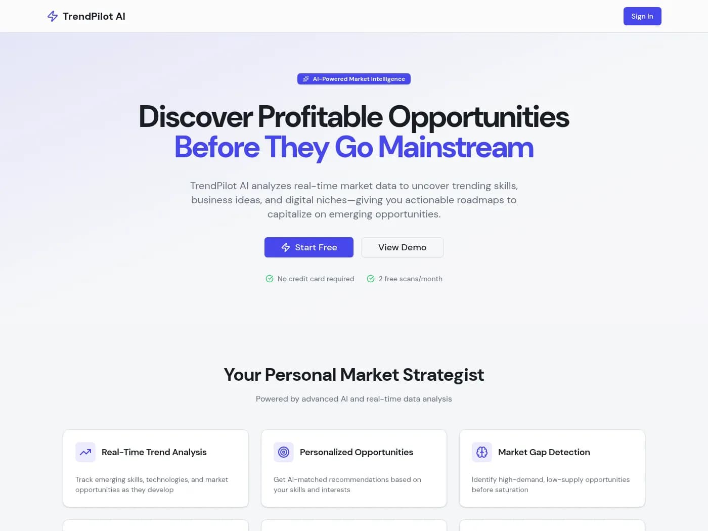 TrendPilot AI - Real-Time Market Intelligence & Personal Opportunity Engine